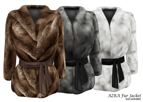 Second Life Marketplace - ★AZRA Fur Jacket HUD Controlled!#For Mesh ...
