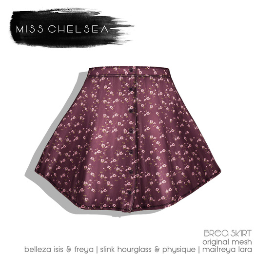 Second Life Marketplace - .miss chelsea Brea Skirt Ditsy