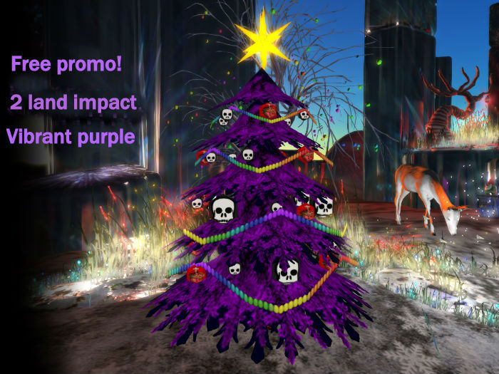 Second Life Marketplace - *SAVAGES* Gothmas Tree Purple PROMO