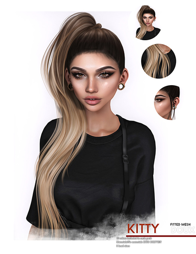 Second Life Marketplace - DOUX - Kitty hairstyle [DEMO]