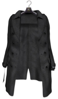 Second Life Marketplace - ::K:: Over Shoulder Coat Homme Gray [BOX]