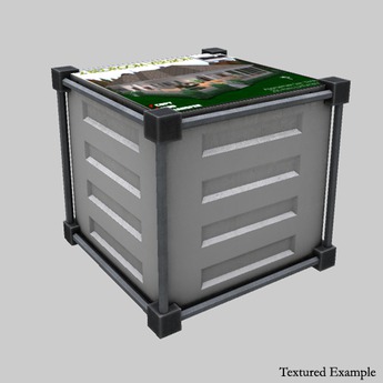 Second Life Marketplace - L&S - Mini Shipping Crate Container 2
