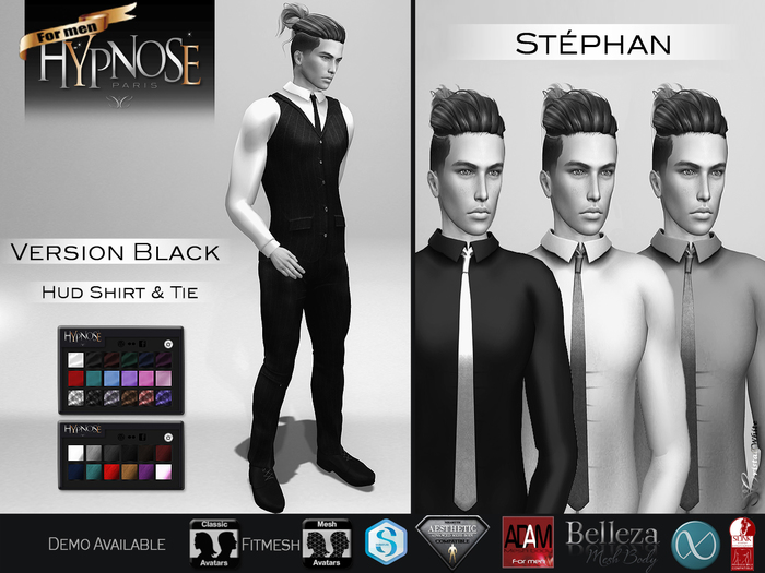 Second Life Marketplace - HYPNOSE MEN - STEPHAN OUTFIT DEMO