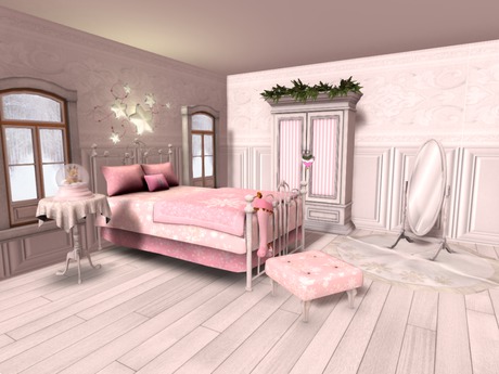 Second Life Marketplace - :DH: Children's Bedroom Pink ~Christmas~