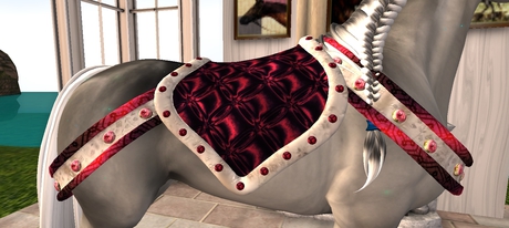 Second Life Marketplace - Rococo - Baroque Parade Tack - Ruby Elegance set
