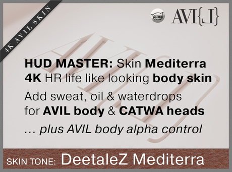 Second Life Marketplace - ♥ AVI{L} HUD Master: Skin Applier Tone ...