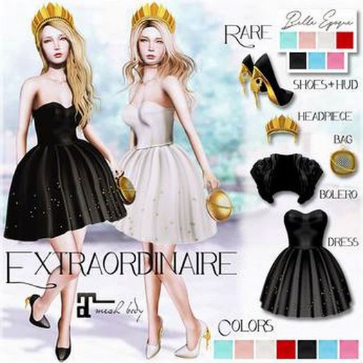 Second Life Marketplace - Belle Epoque { Extraordinaire } Bolero Sky (Box)