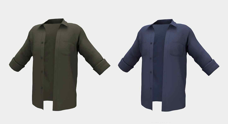 Second Life Marketplace - Full Perm Male Open Front Shirt With Tshirt ...