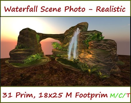 Second Life Marketplace - Waterfall Scene Photo Realistic