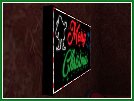 Second Life Marketplace - RE Animated Merry Christmas Sign - Fun Xmas ...