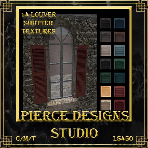 Second Life Marketplace - Louver Shutter Textures