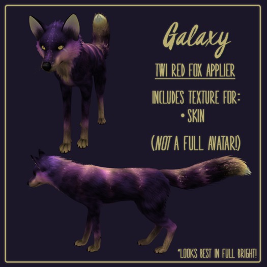 Second Life Marketplace - TWI Red Fox - Galaxy