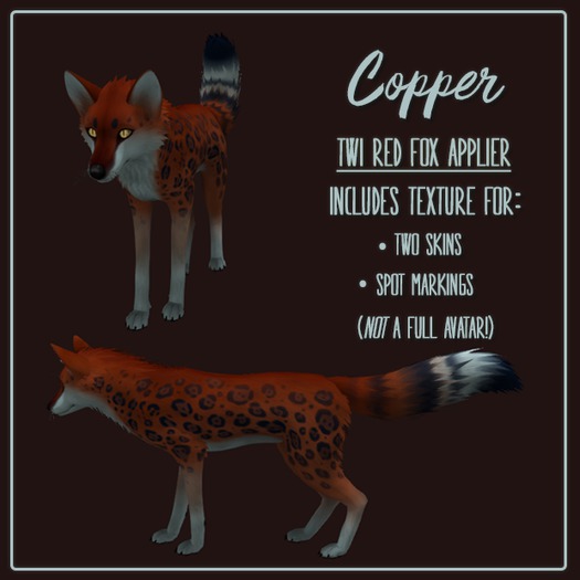 Second Life Marketplace - TWI Red Fox - Copper