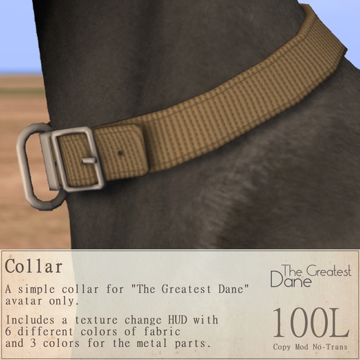 Second Life Marketplace The Greatest Dane Collar