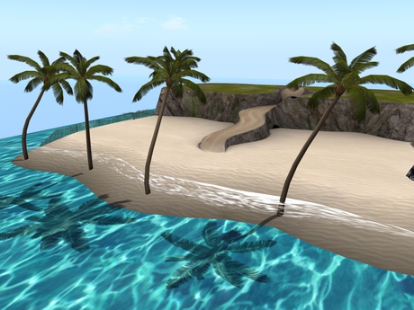 Second Life Marketplace - Mesh Beach Island -Crate