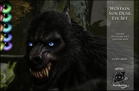 Second Life Marketplace - Wolfkin Sun Dusk Eyes