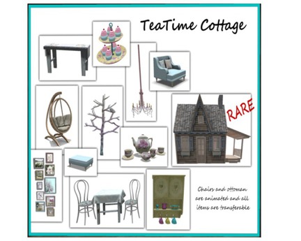 Second Life Marketplace - :.WS.: TeaTime Cottage RARE