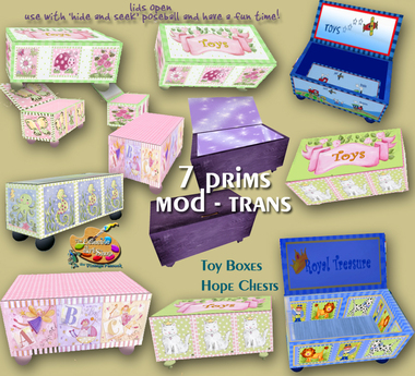 Second Life Marketplace - Planes, Trains and Automobiles. Fun Boy's Toy Chest