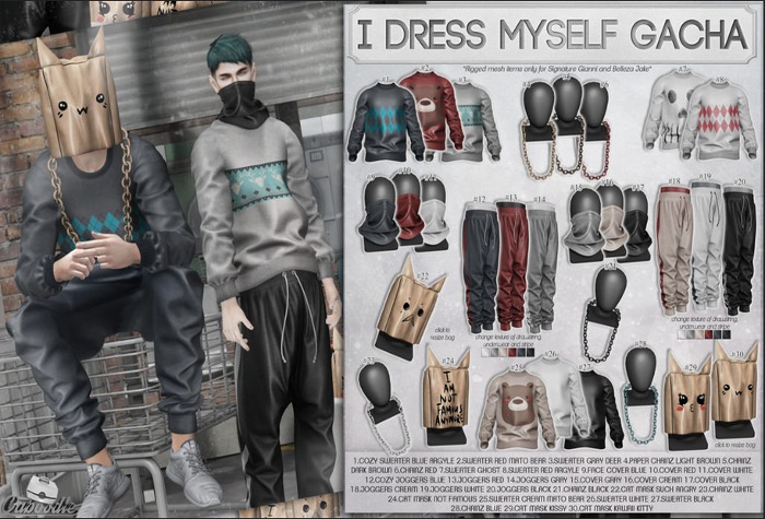 Second Life Marketplace - Caboodle - Paper Chainz - Dark Brown ...