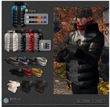 Second Life Marketplace - 01-BlankLine Down jacket **RARE**