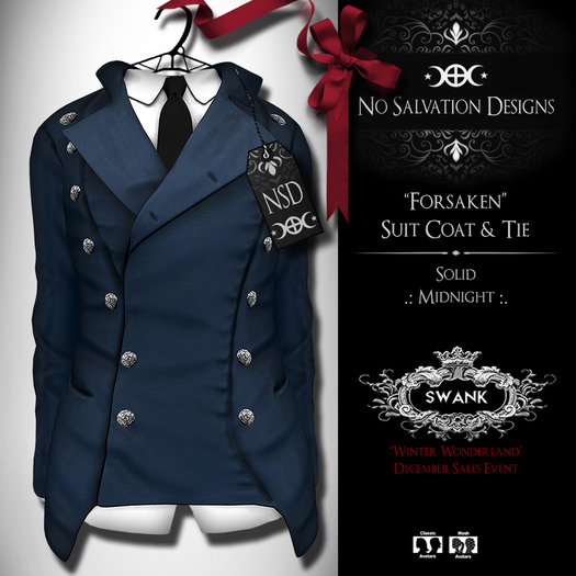 Second Life Marketplace - No Salvation Designs *MESH* Men's Forsaken ...