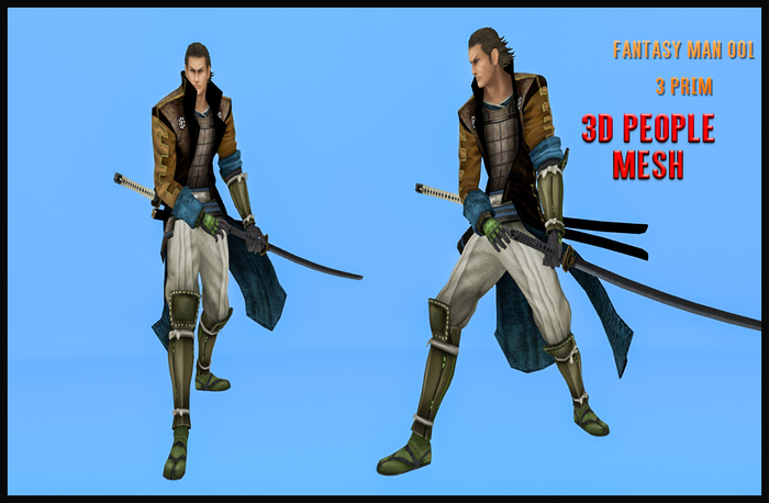 Second Life Marketplace - MESH PEOPLE - Fantasy Man 001