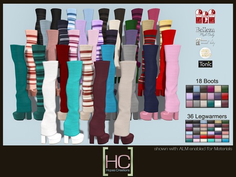 Second Life Marketplace - [HC] Mason Winter Boots for SLink, Belleza ...
