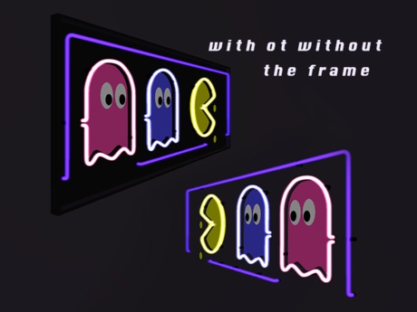 Second Life Marketplace - Neon PacMan Sign