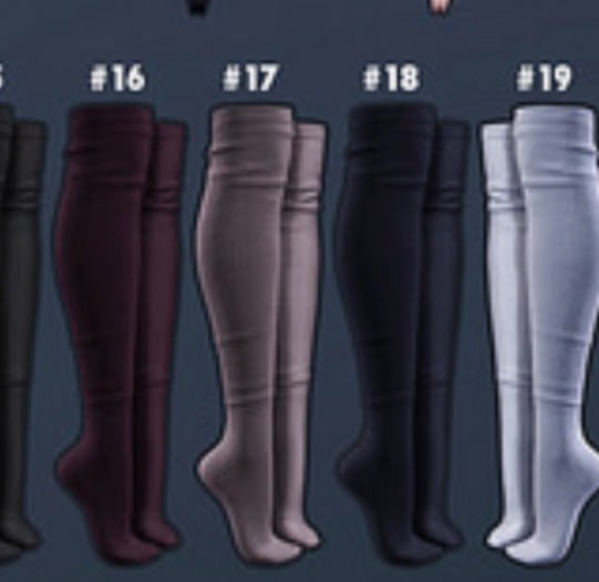 Second Life Marketplace - KITJA - Alisa Socks #17 LILAC (Maitreya Lara)