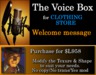 Second Life Marketplace - Audio Clothing Store Welcome - TVB The Voice Box