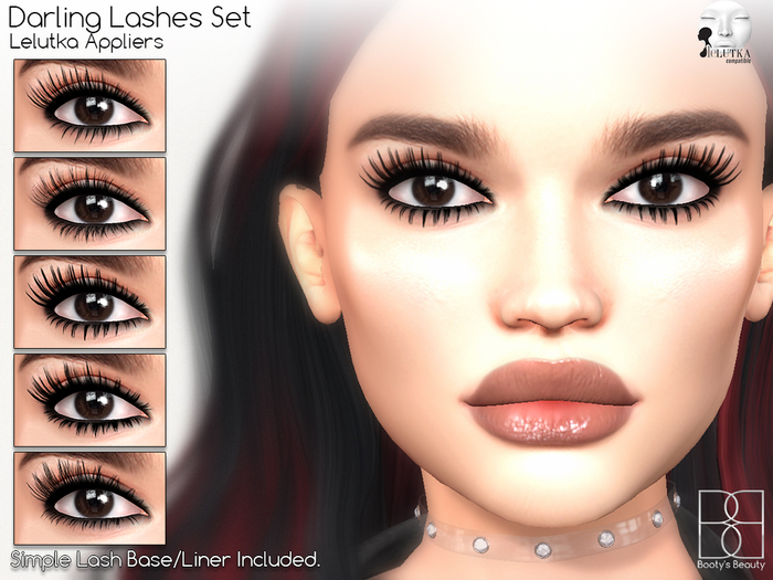 Second Life Marketplace - *Booty's Beauty* Lelutka Lashes Set ~ Darling