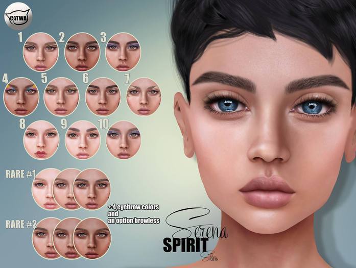 Second Life Marketplace - SPIRIT Skins - Serena skin RARE #1