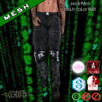 Second Life Marketplace - ..:: CODED ::.. Jacob Pants DEMO