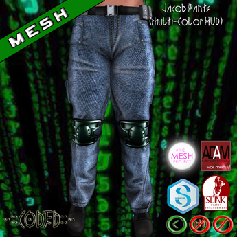 Second Life Marketplace - ..:: CODED ::.. Jacob Pants DEMO