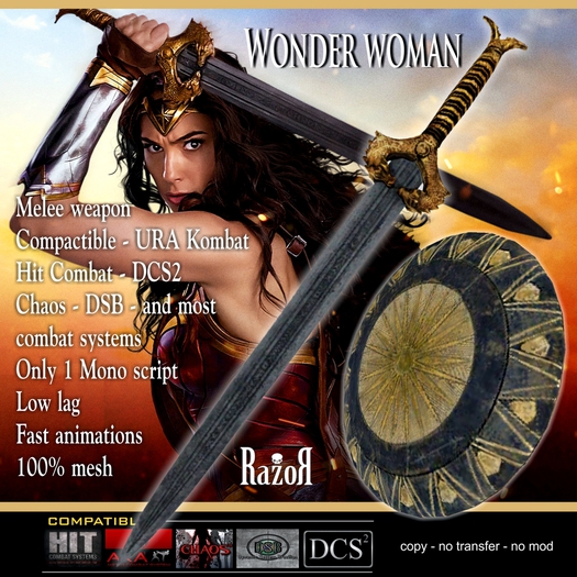 Second Life Marketplace - ..::Razor::.>> Wonder Woman