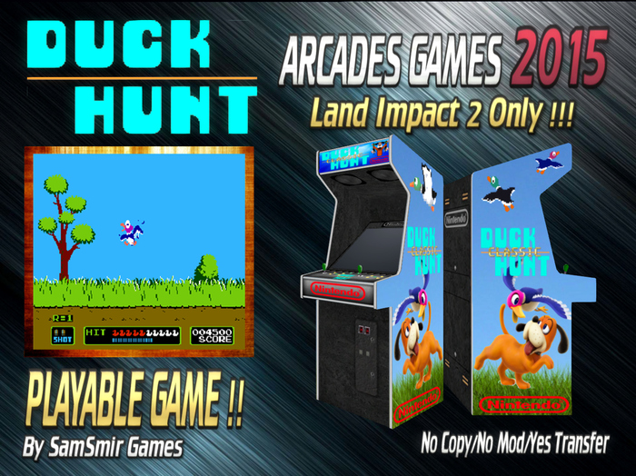 Second Life Marketplace - = Duck Hunt Classic = Arcades Games 2015 [BOX]