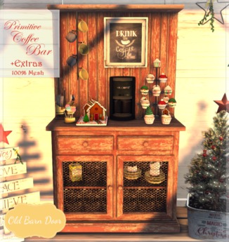 Second Life Marketplace - {OBD} PRIMITIVE COFFEE BAR