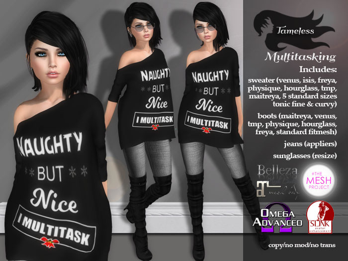 Second Life Marketplace - Tameless Multitasking Outfit Belleza Isis ...