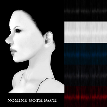 Second Life Marketplace - Nomine Jacqueline Hair - GOTH