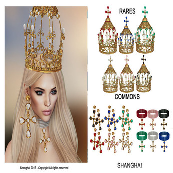 Second Life Marketplace - - shanghai - Virgin Jade Earring GACHA-Set