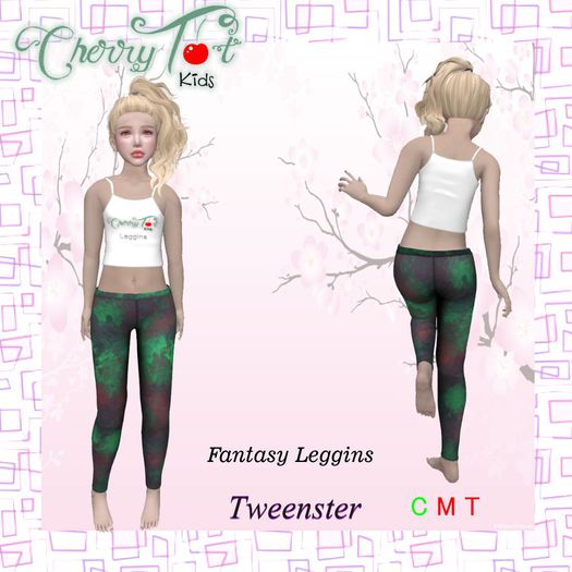 Second Life Marketplace - *Cherry Tot* Tweenster Fantasy Leggins