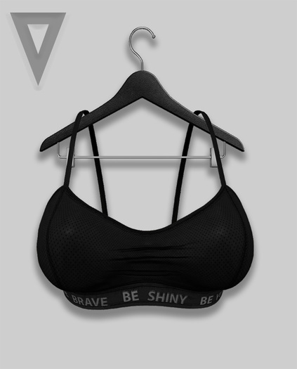 Second Life Marketplace - Vinyl - Demi Sports Bra Pak Black