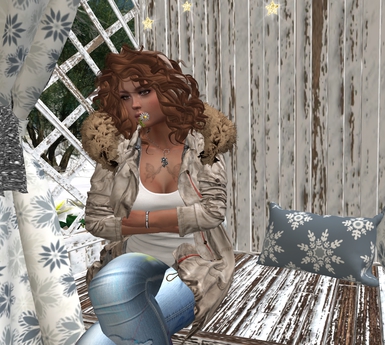 Second Life Marketplace - CJ Winter Poinsettia Arbor Bench - c+m ...