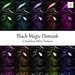 Second Life Marketplace - Black Magic Damask Fantasy Fabric Textures NM