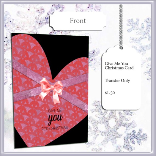 Second Life Marketplace - ~FS~ Give Me You Christmas Card