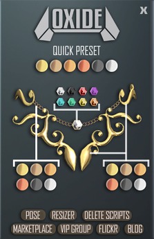 Second Life Marketplace - OXIDE Karissa Necklace ORIGINAL MESH (Texture ...