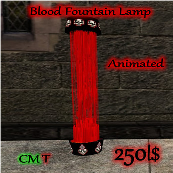 Second Life Marketplace - Animated Blood Fountain Lamp