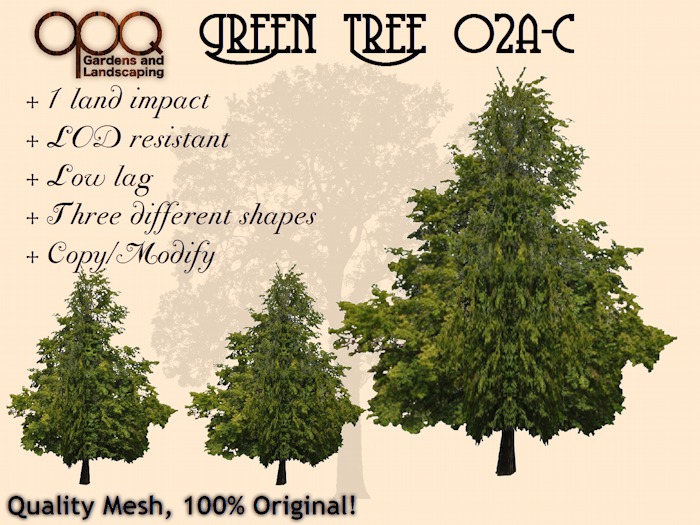 Second Life Marketplace - OPQ Green Tree 02
