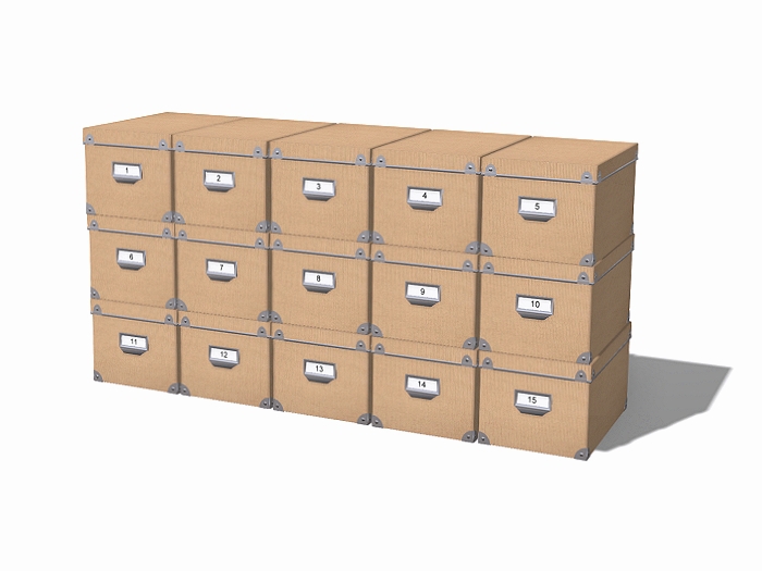 Second Life Marketplace - 3x5 stack of cardboard storage boxes - 1prim ...