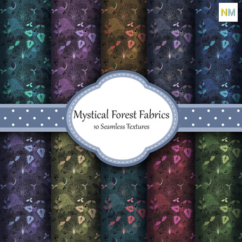 Second Life Marketplace - Mystical Forest Velvet Fantasy Fabric Textures NM